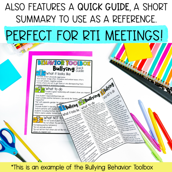 Behavior Intervention Toolbox BUNDLE Classroom Interventions - Heart ...