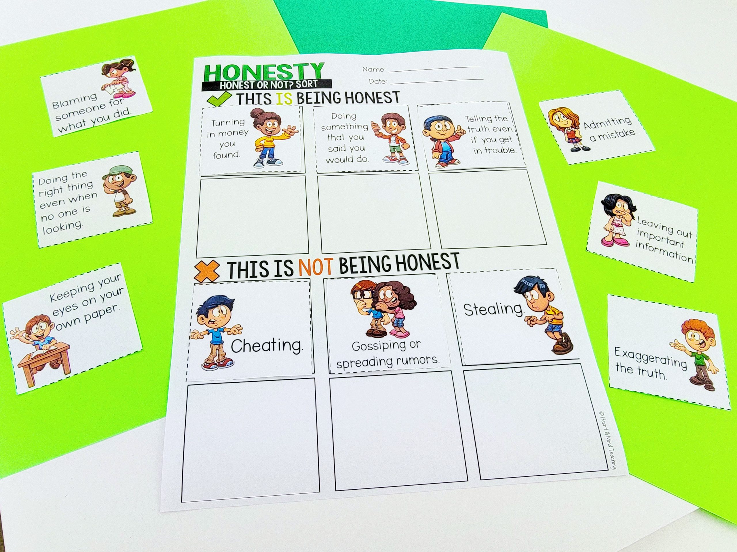 Honesty - Character Education & Social Emotional Learning - Heart and ...