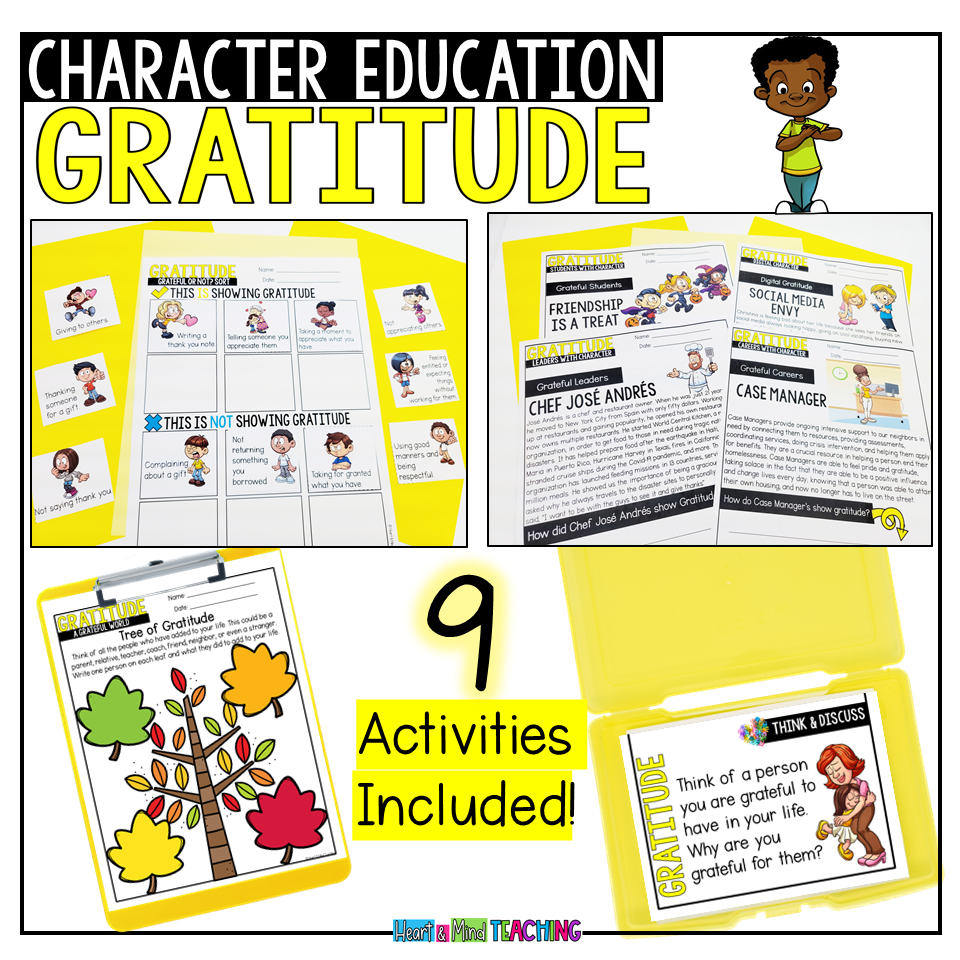 Children's Books about Gratitude - Heart and Mind Teaching