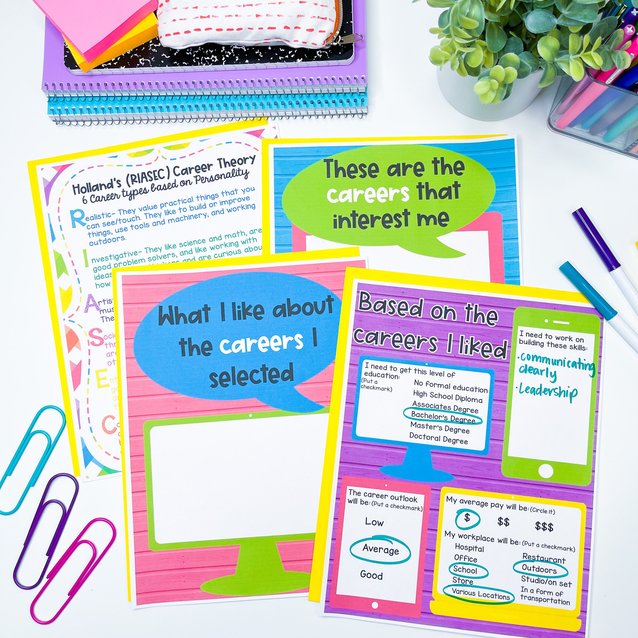 Career Exploration Posters for Elementary Career Education - Heart and ...