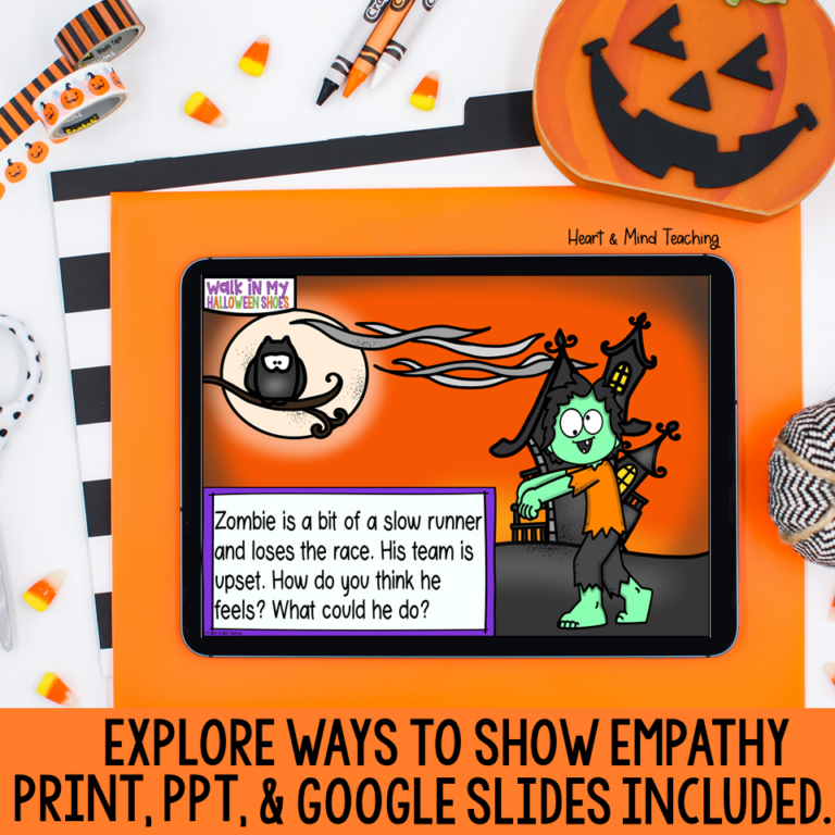 Walk in my HALLOWEEN shoes - empathy activity - Heart and Mind Teaching
