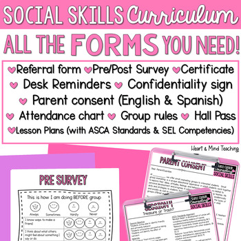 Social Skills Small Group Counseling Curriculum - Heart and Mind Teaching