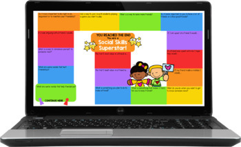 Social Skills Game - Printable & Digital SEL activity - Heart and Mind ...