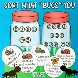 Things that BUG me activity for Anger Management - Heart and Mind Teaching