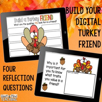 Build a Turkey Friend activity - Heart and Mind Teaching