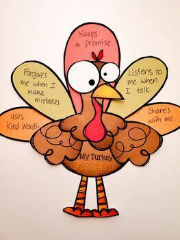 Build a Turkey Friend activity - Heart and Mind Teaching