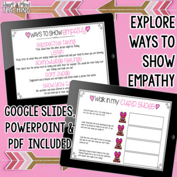 Walk in my CUPID shoes empathy activity - Heart and Mind Teaching
