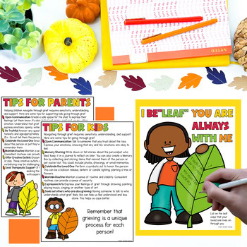 Tree of Grief and Loss - Counseling Activity - Heart and Mind Teaching