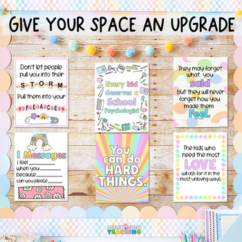 Pastel Pop School Psychologist Office Decor - Heart and Mind Teaching