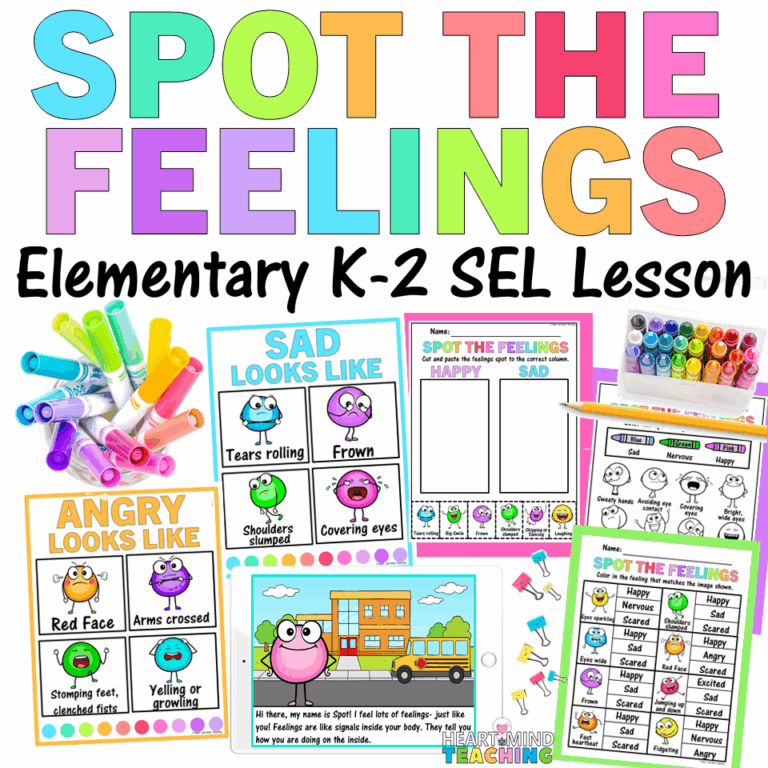Spot the FEELINGS - Counseling & SEL K-2 Lesson - Heart and Mind Teaching