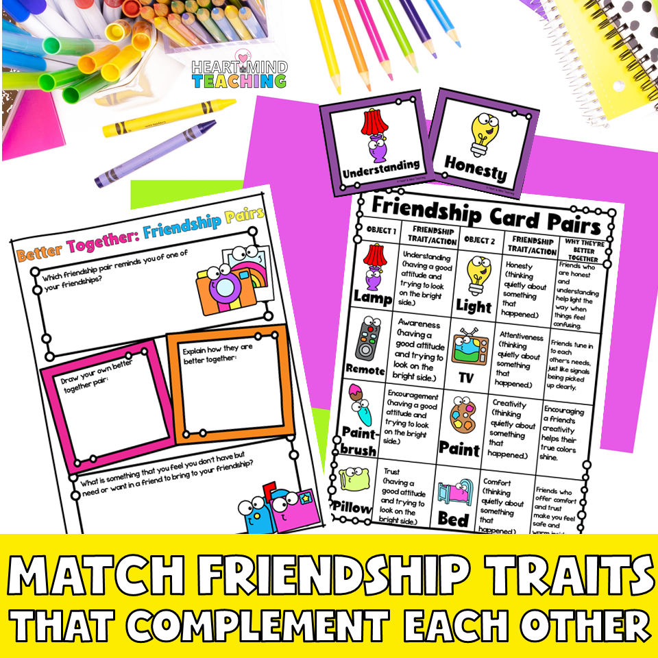 Better Together - Friendship Matching Game - Heart and Mind Teaching