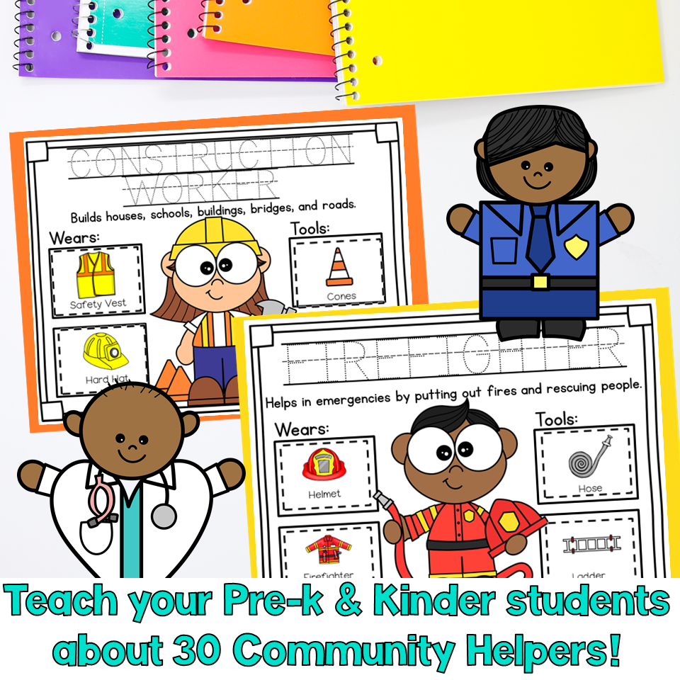 Community Helpers - Pre-k and Kindergarten - Heart and Mind Teaching