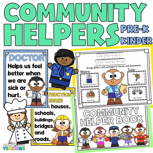 Community Helpers - Pre-k and Kindergarten - Heart and Mind Teaching
