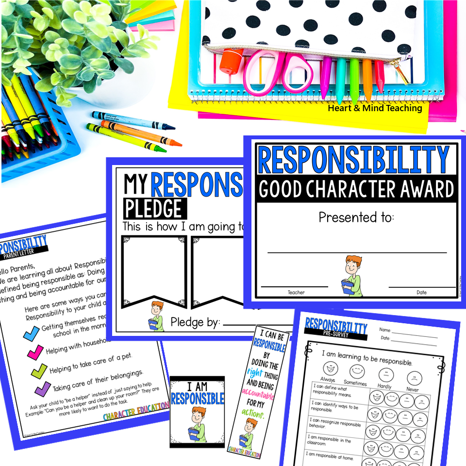 Responsibility - Middle School Character Education - Heart and Mind ...