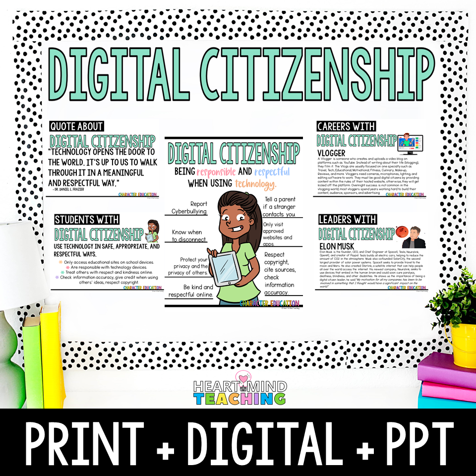 Digital Citizenship - Middle School Character Education - Heart and ...