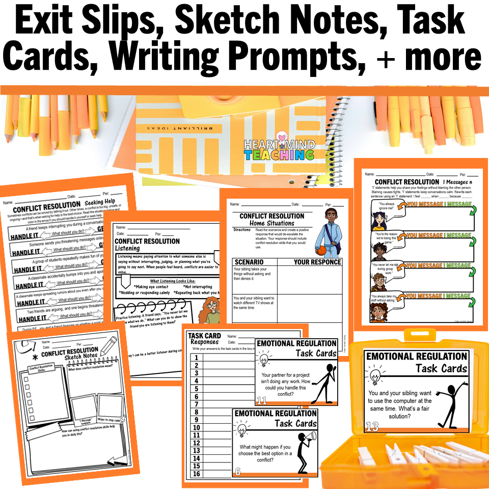 Conflict Resolution: Middle School Lesson - Heart and Mind Teaching