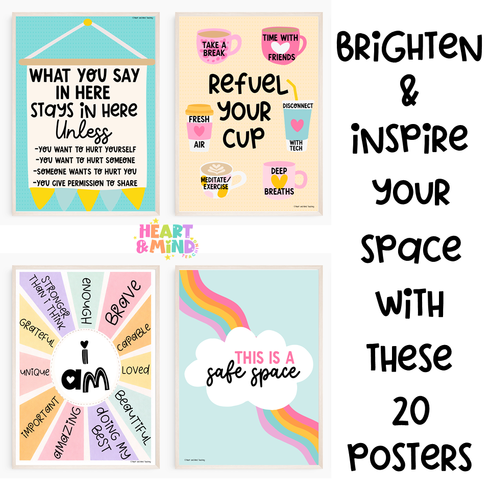20 Posters for Counselors & Therapists - Classroom & Office Decor ...