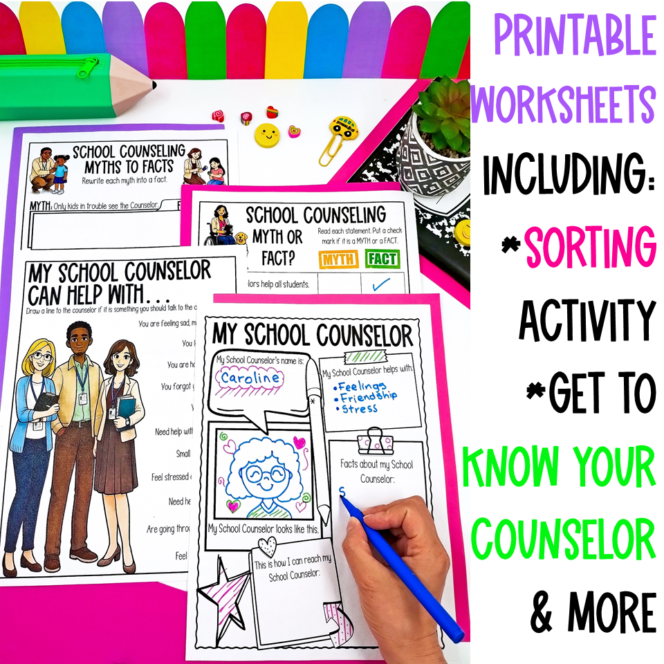 School Counseling Myth or Fact - Meet the School Counselor Lesson ...